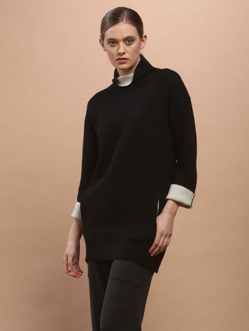 Two-Tone Double-Face Tunic – Famous4boutique