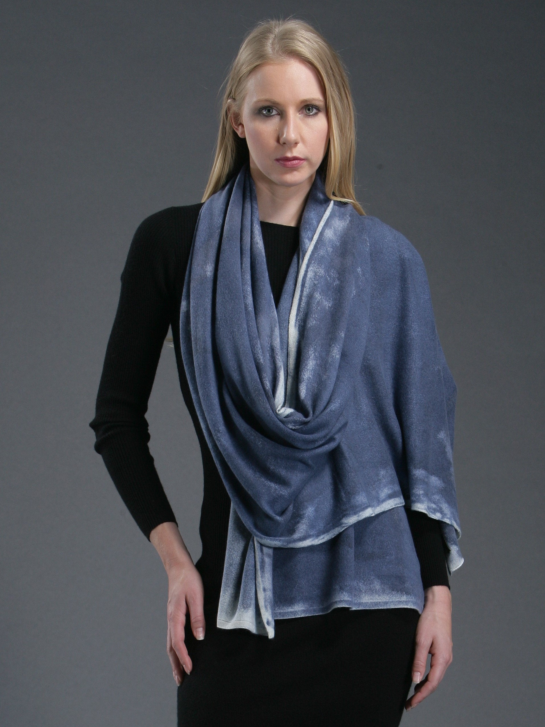 Hand Painted Shawl in Mongolia Cashmere – Famous4boutique